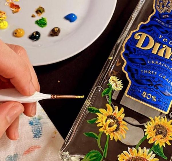 Ukrainian vodka Dima’s auctions limited-edition hand-painted bottles