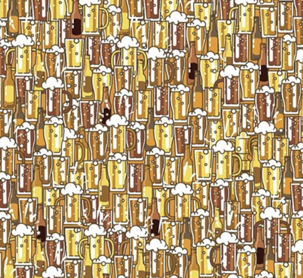 Can you solve this viral beer optical illusion in less than 30 seconds?
