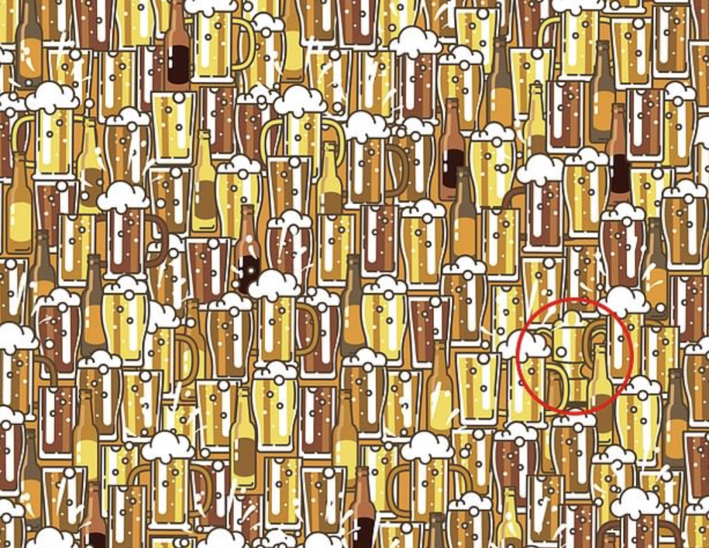 Can you solve this viral beer optical illusion in less than 30 seconds?