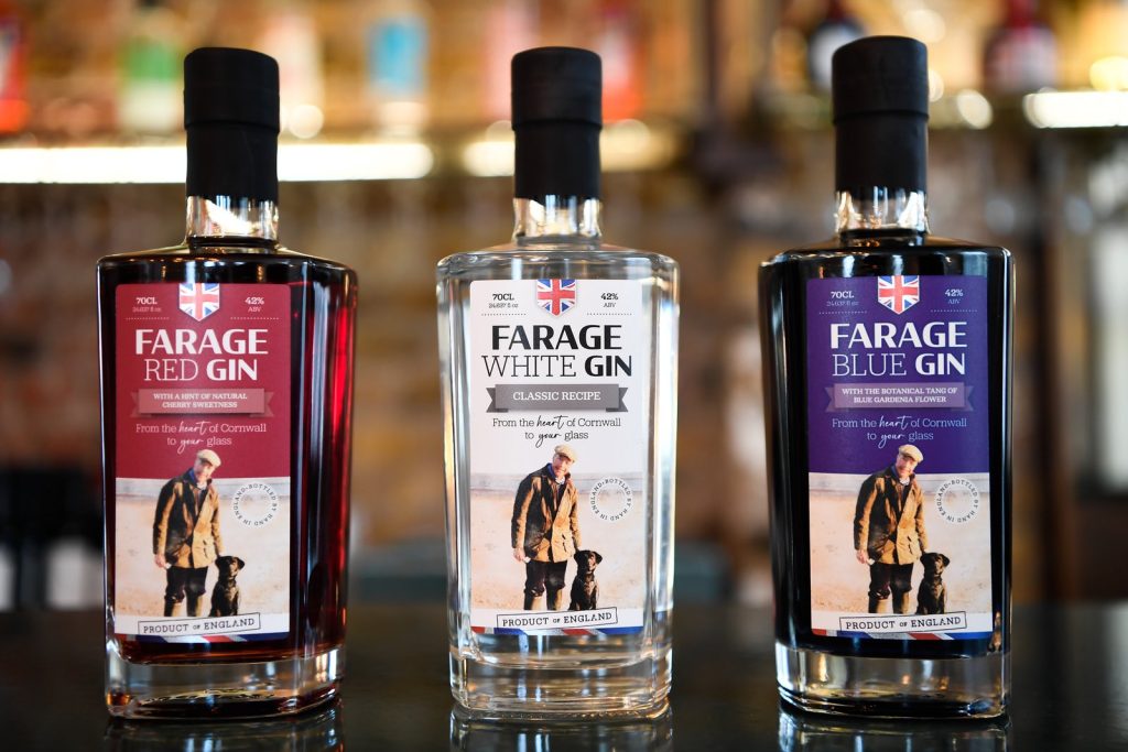 Nigel Farage launches gin range claiming it's 'the taste of Brexit'
