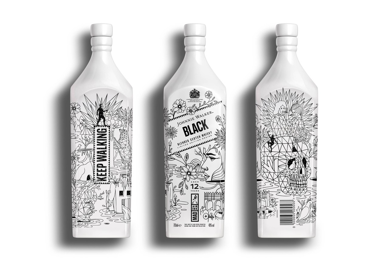 Johnnie Walker debuts limited edition bottles with ink made from air ...