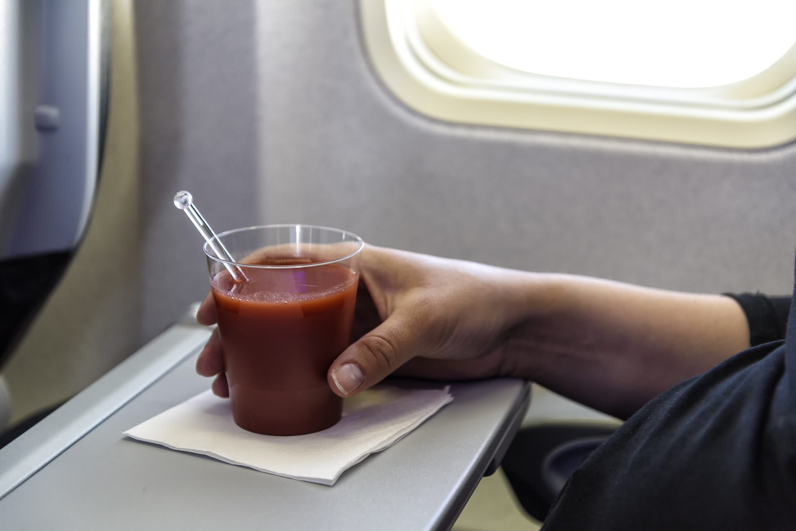 What should you drink on aeroplanes?