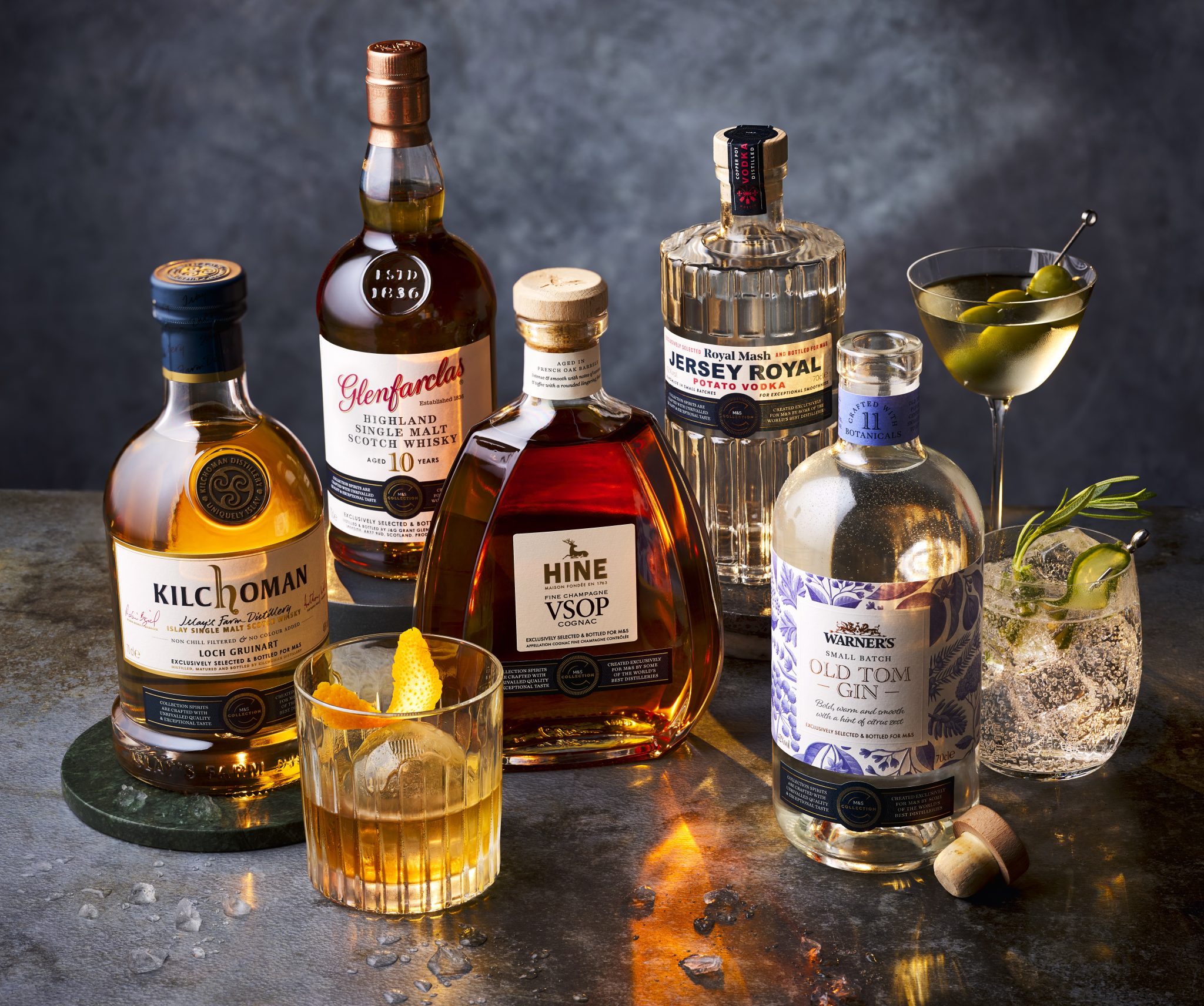 M&S launches premium range of spirits in collaboration with distilleries