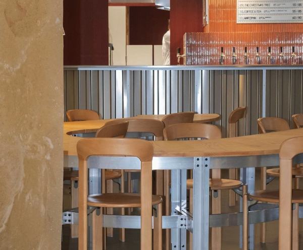 Restaurant panels made using leftover beer