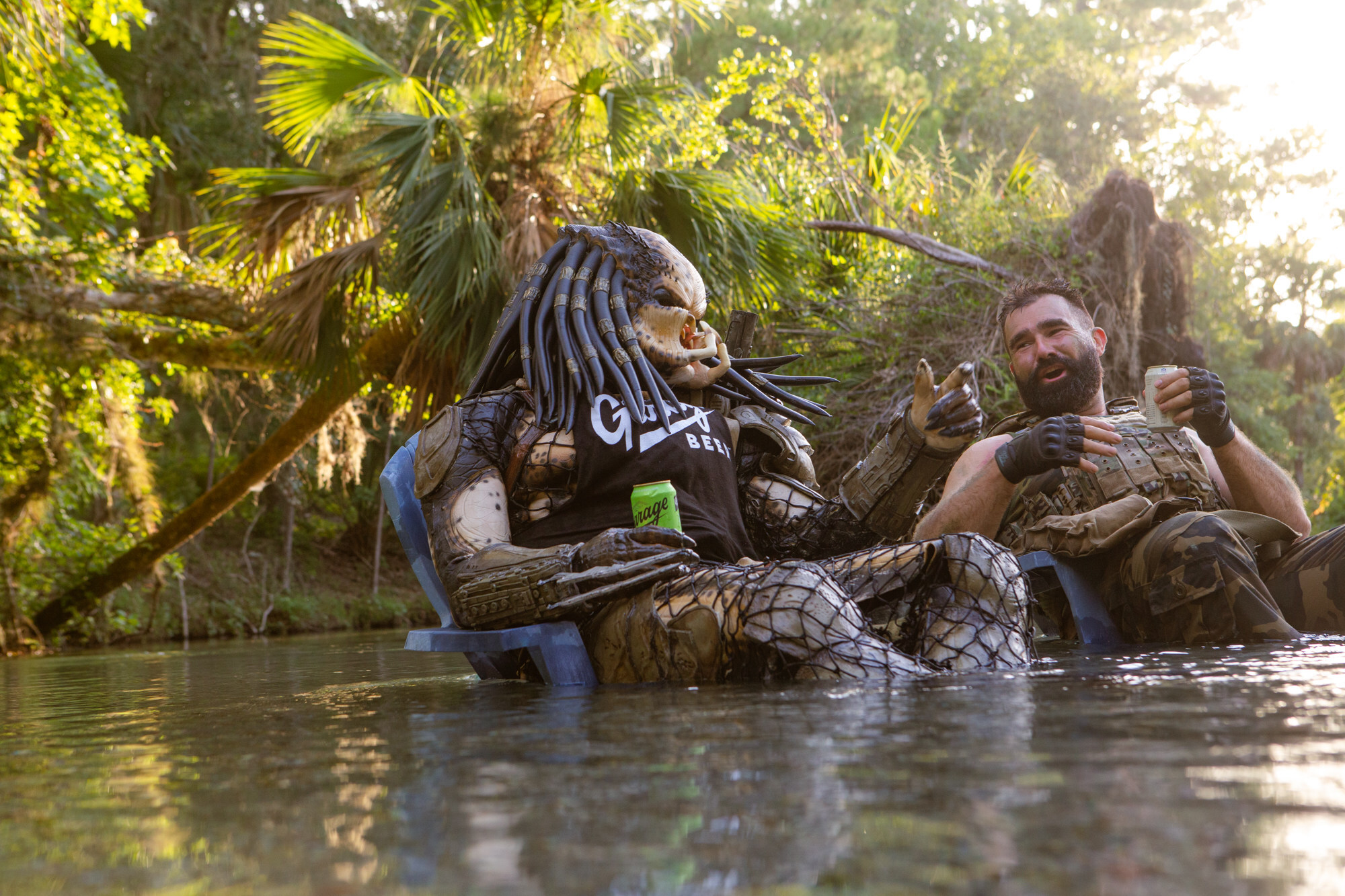 Jason Kelce’s Garage Beer reveals Predator: Badlands partnership