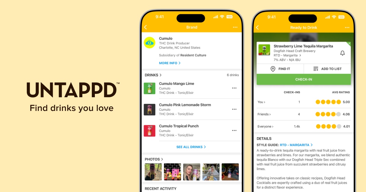 Untappd expands beyond the beer category