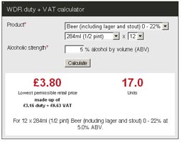 Calculator to work out minimum RRP for drinks - The Drinks Business